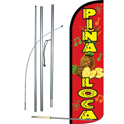 Pina Loca Flag with Flag Pole and Spike | eBay