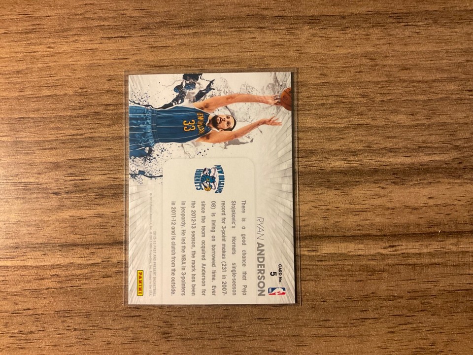 2012-13 Panini Past & Present Basketball Ryan Anderson Raining 3's #5 ...