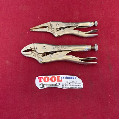 Vintage Petersen Vise Grip 5WR 4LN Curved Needle Jaw Locking Pliers USA ...