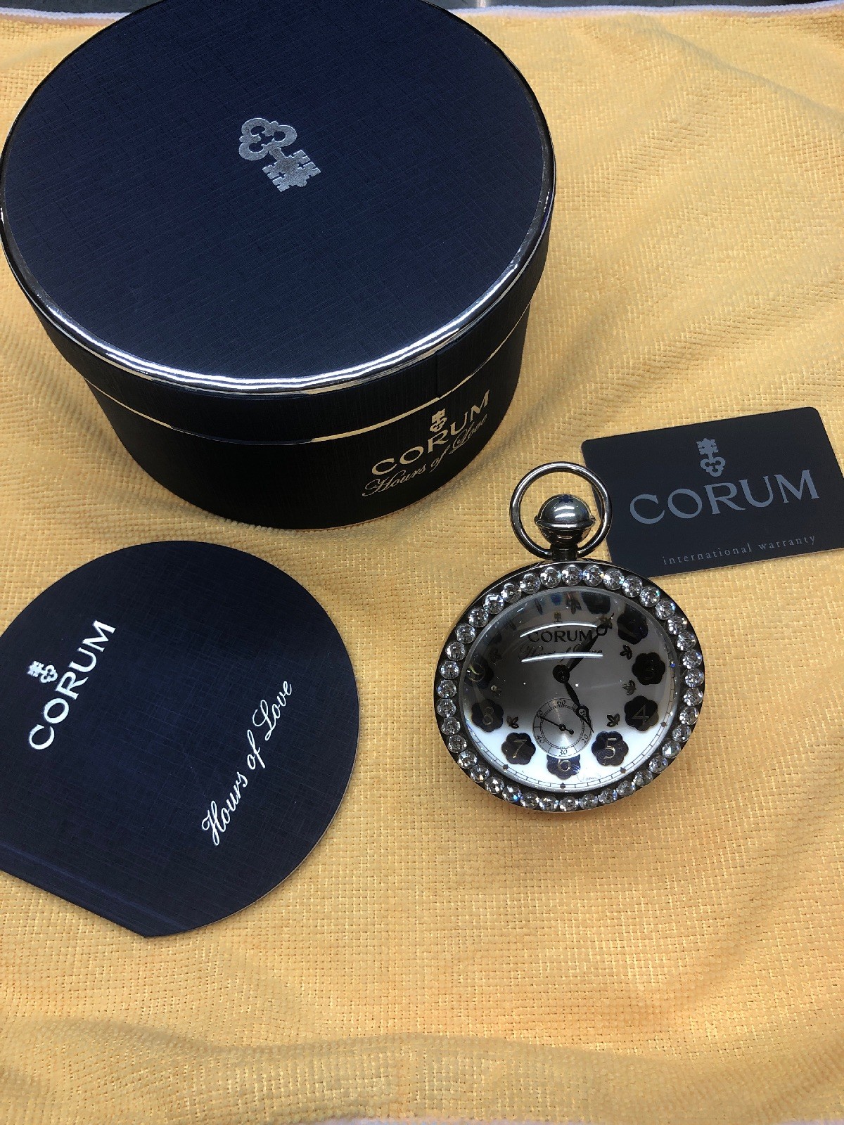 CORUM THE HOURS OF LOVE COLLECTORS SERIES SWISS MADE STERLING SILVER ...
