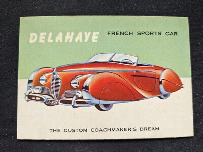 1954 Topps World on Wheels # 67 Delahaye Custom (VG/EX) | eBay