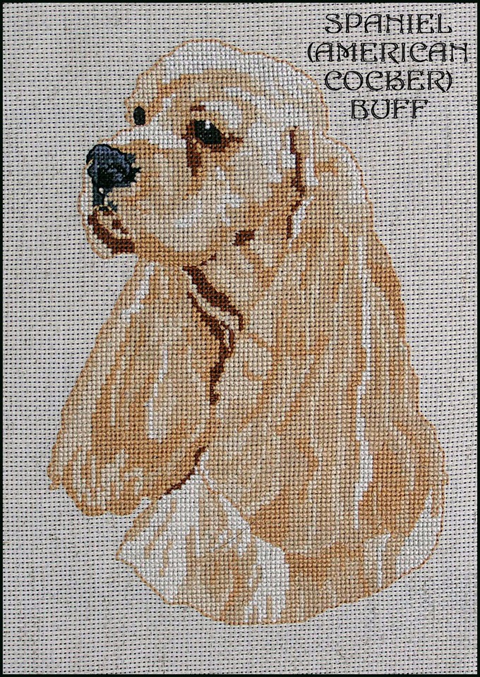 COCKER SPANIEL COUNTED CROSS -STITCH PATTERNS | eBay