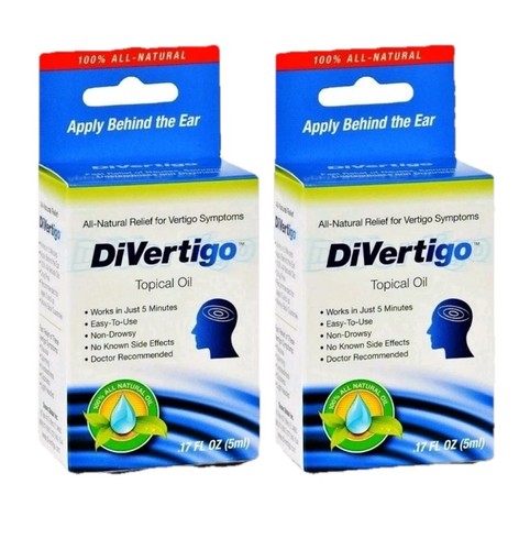 Lot Of 2 DiVertigo Topical Oil Vertigo Relief Liquid Drops Exp 04/2028 ...
