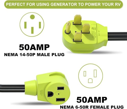 Welder Plug Adapter,NEMA 14-50P to NEMA 6-50R,4 14-50P/6-50R/1.5FT ...