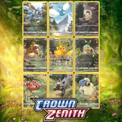 Crown Zenith Galarian Gallery 9 Card Set - Pikachu GG30 GG26-GG34 ...
