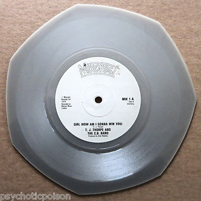 T.J. THORPE AND THE C.B.BAND Girl HEPTAGONAL GREY DISC graue ...