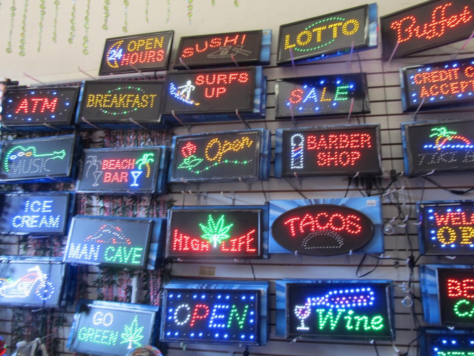 Open 24 Hours led Sign, business sign, smoke shop sign, store sign ...