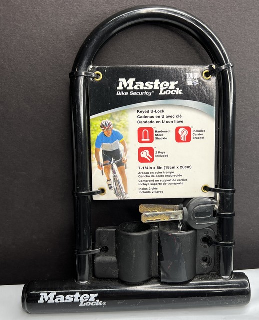 Master Lock Bicycle Bike Security Hardened Steel U-lock 8320D for sale ...