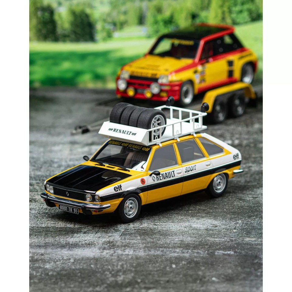 Renault 30 Assistance + Renault 5 Turbo +Trailer Rallye WRC 1979 1:18 ...