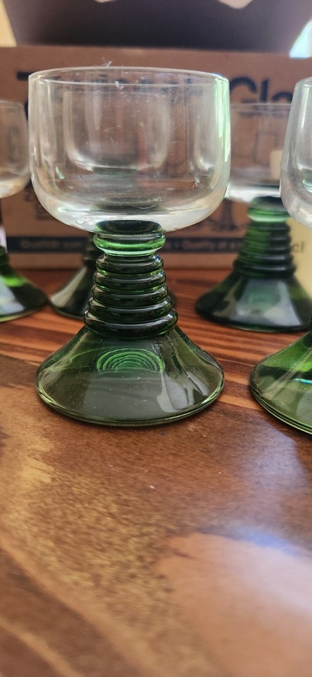 Schott Zwiesel Roemer (6) Green Beehive Stem New in box Liqueur Rummer ...