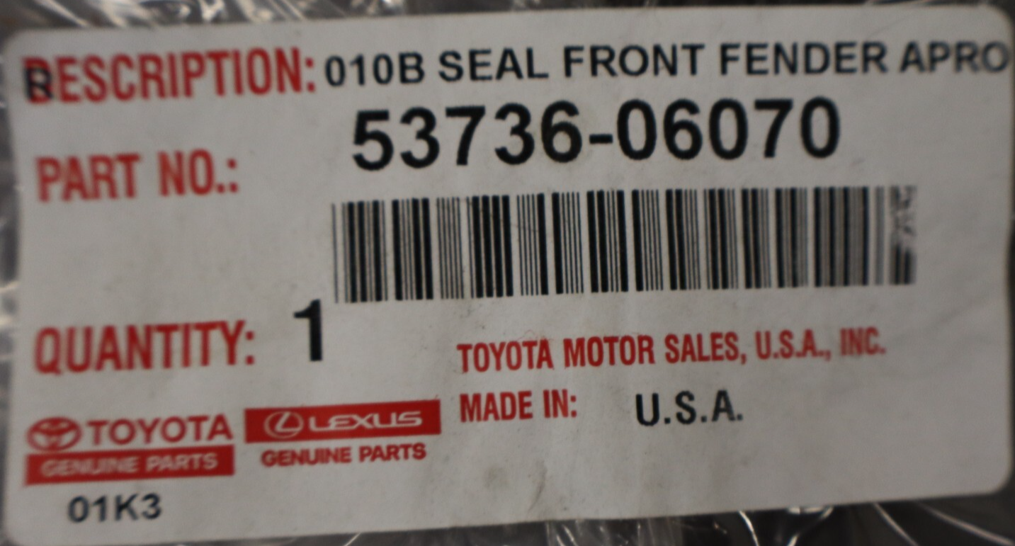 NEW OEM 18-23 TOYOTA CAMRY FRONT RIGHT APRON RADIATOR SPLASH SHIELD ...