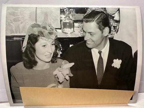 Orig 1939 Johnny Weissmuller Beryl Scott Wife Wedding Supper PRESS ...