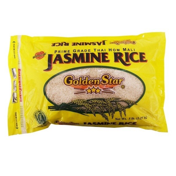 Golden Star Prime Grade Long Grain Fragrant Jasmine Rice 5 LB for sale ...