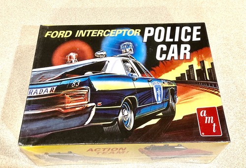 🏁 AMT "Police Interceptor" Ford Police Car Model Kit Factory Sealed 🏁 ...