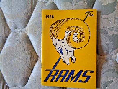1958 LOS ANGELES RAMS MEDIA GUIDE Yearbook Program Press Book NFL ...