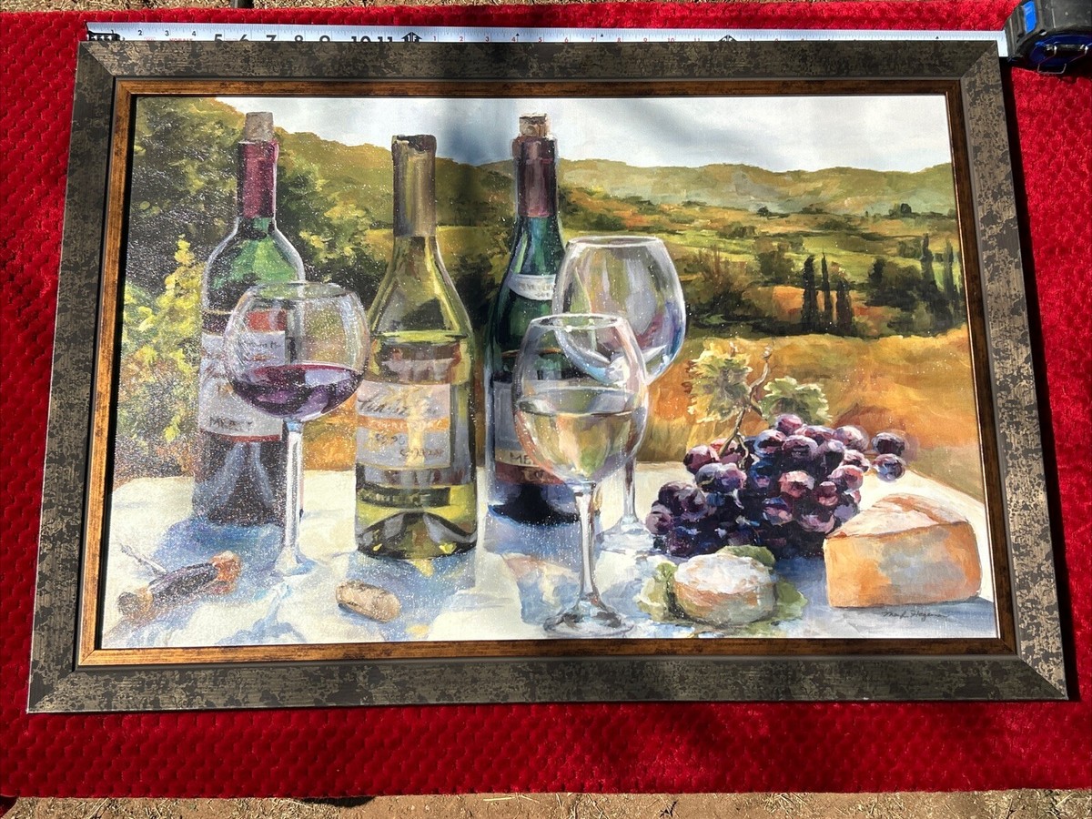 Tuscan Wine Paintings VinoPaint: Tuscan Harvest Painting Villa Del