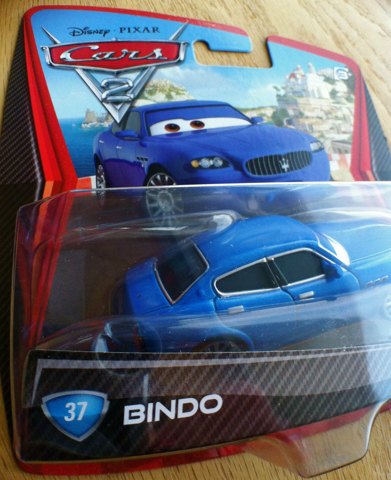 Disney PIXAR Cars 2 BINDO # 37 Blue Maserati brother diecast Italian ...