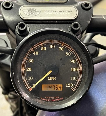 1998-2003 Harley Davidson Sportster XL1200C Speedometer Bracket Speedo ...