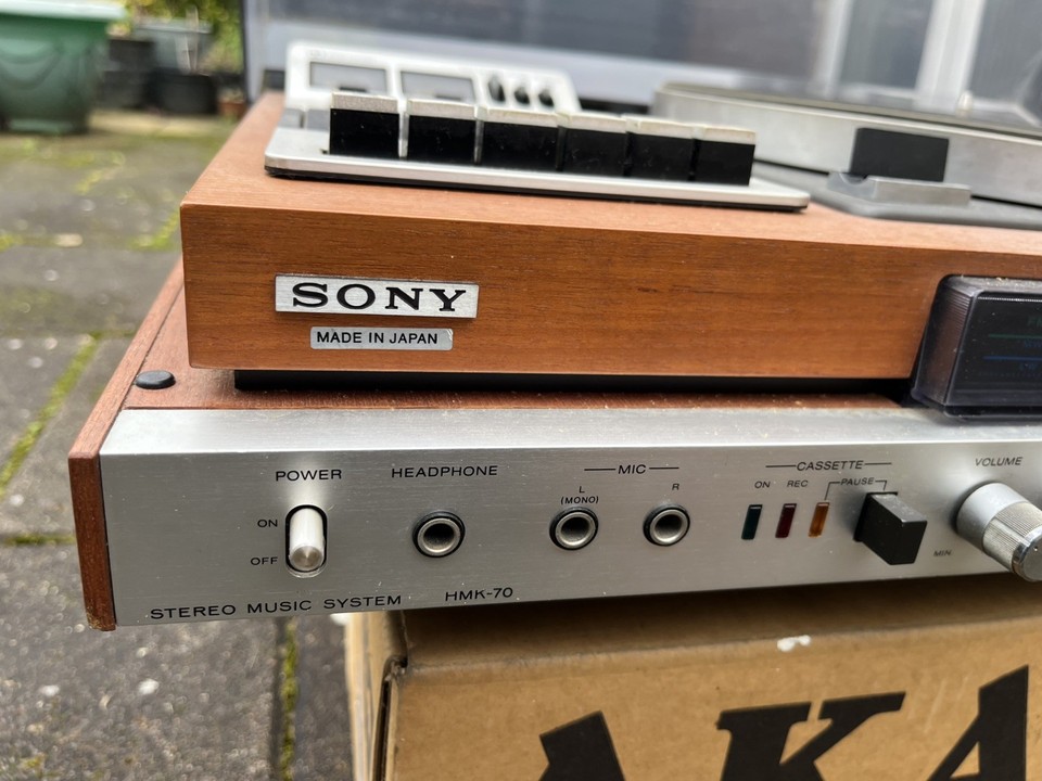 Sony Stereo Music System HMK-70 1970s Vintage Turntable~Cassette~Radio ...