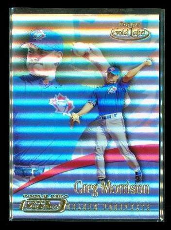 2001 TOPPS GOLD LABEL FUSION Rc Holo Baseball Card #229 GREG MORRISON ...