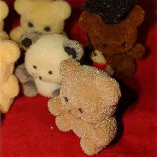The most adorable lot of vintage fuzzy miniature teddy bears and dogs ...