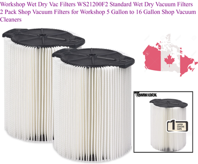 Workshop Wet Dry Vac Filters WS21200F2 Standard Wet Dry Vacuum Filters ...