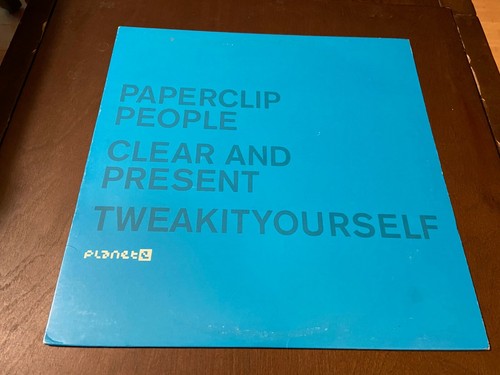 Paperclip People~Clear and Present~BLUE VINYL~Electronic Techno DJ ...
