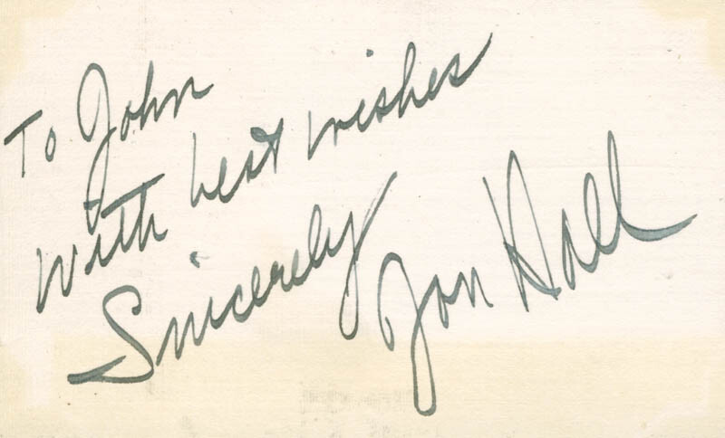 Autograph Of John Hall
