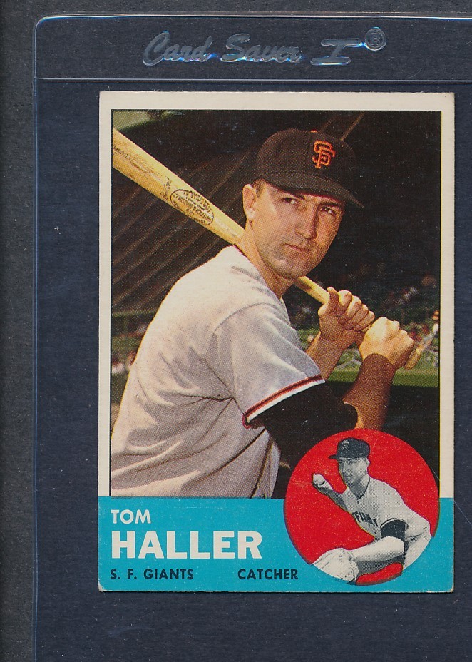 1963 Topps #085 Tom Haller Giants VG/EX *488 | eBay
