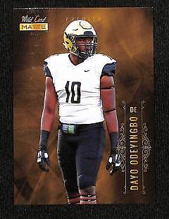 2021 Wild Card Dayo Odeyingbo #MBC-34 Matte Premier Gold Rookie RC ...