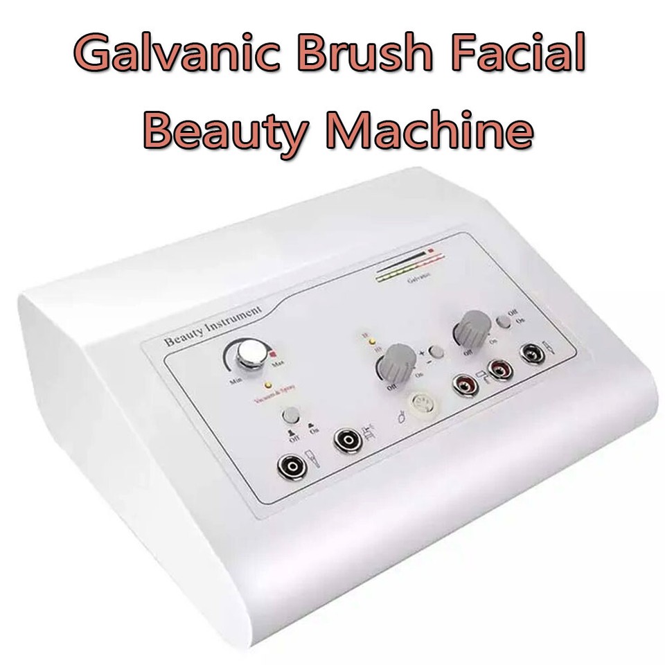 Beauty facial instrument Vacuum Spray Galvanic Facial Massage machine ...