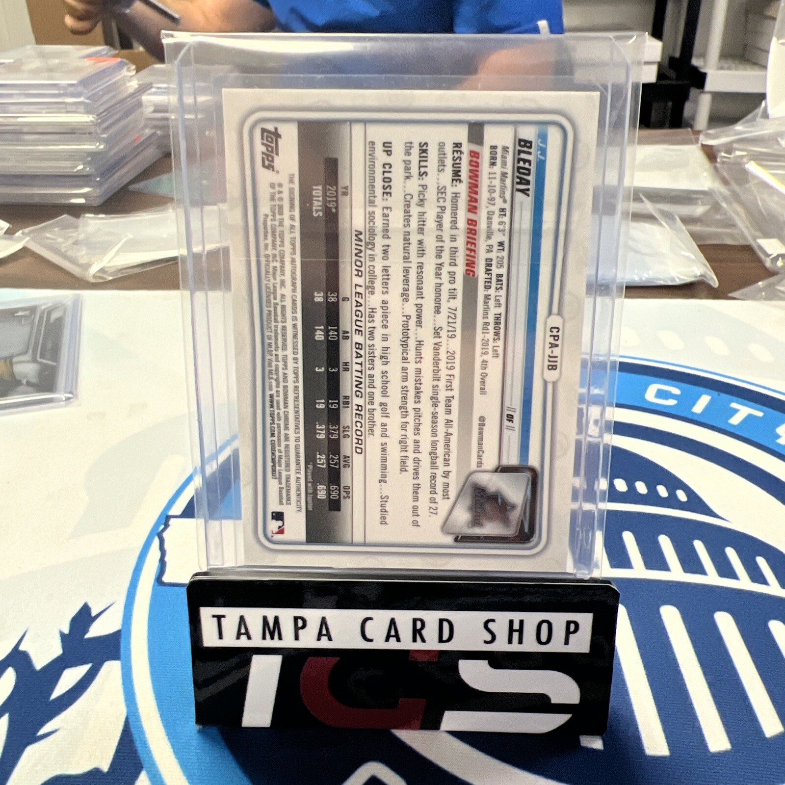 2020 BOWMAN CHROME JJ BLEDAY #CPA-JJB ATOMIC REFRACTOR AUTO AUTOGRAPH #50/100 | eBay