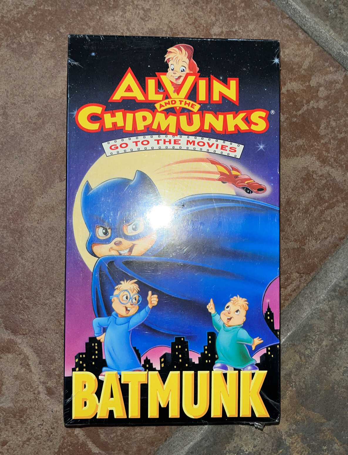 BATMUNK SEALED NEW VHS ALVIN AND THE CHIPMUNK GO TO THE MOVIES RARE ...