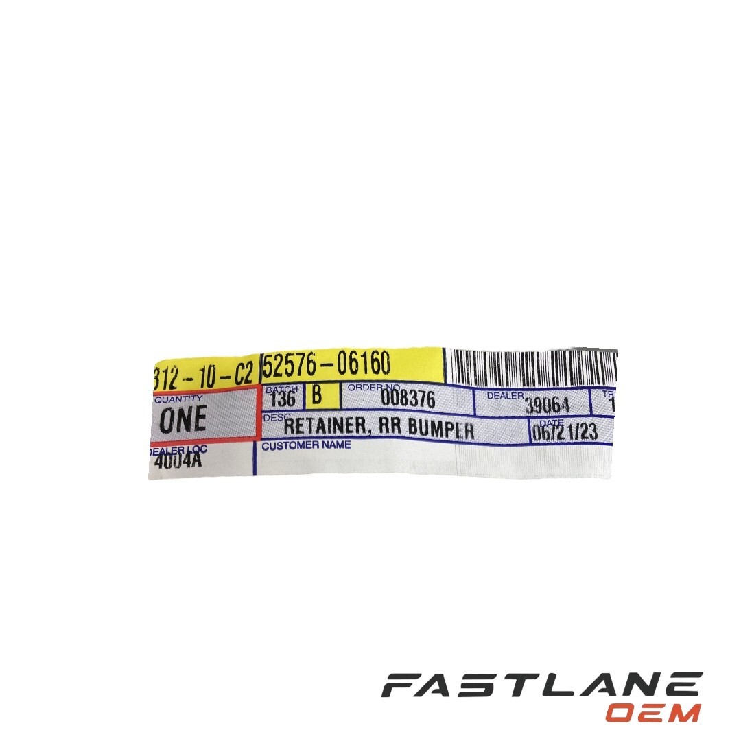 2020 Toyota Camry Rear Bumper Left Side Bracket 52576-06160 for sale ...