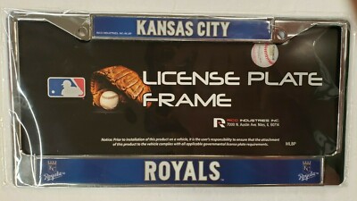 MLB Kansas City Royals Metal License Plate Frame, New (Chrome) | eBay