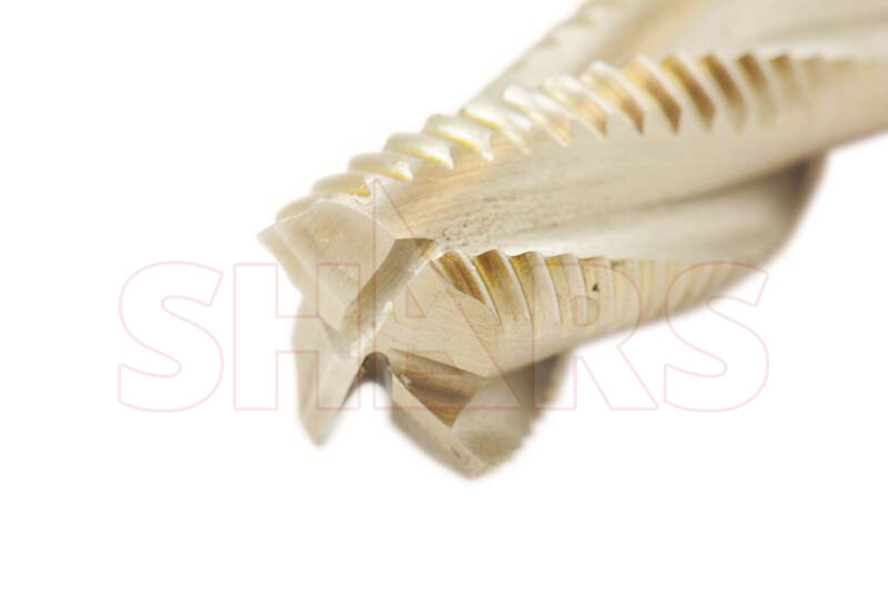 Shars 1/4" x 3/8" M42 Cobalt 4 Flute Coarse Tooth Roughing End Mill ...