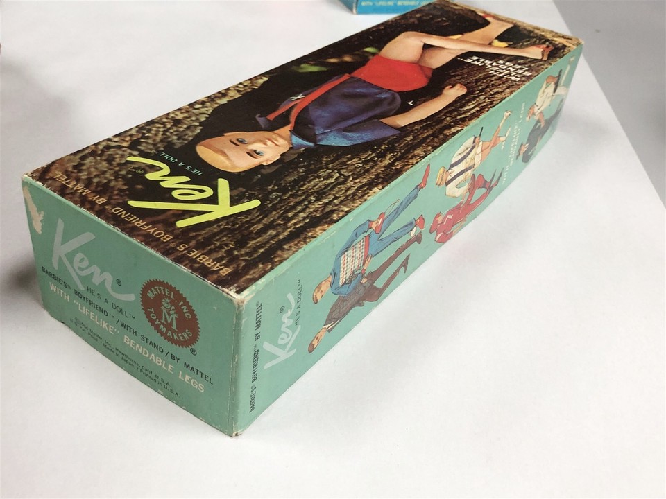 1960s MATTEL RARE BENDABLE LEG KEN MINT IN THE BOX | eBay