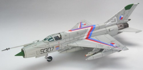 HM Mig-21MF Czech AF Test Squadron Stress Team 1/72 diecast plane model ...