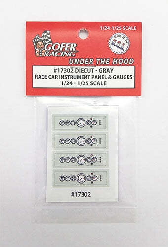 Gofer Racing Decals 17302 1/24 Instrument Panel Race Car Gray | eBay