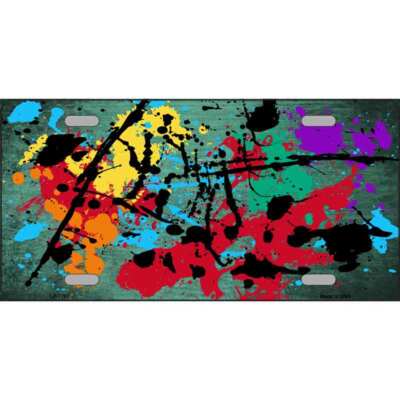 Mint Splatter Oil Rubbed Metal Novelty License Plate Tag LP-7797 | eBay