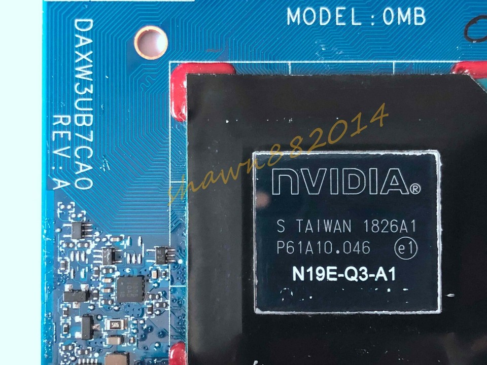 HP ZBook 17 G6 Nvidia Quadro RTX4000 8GB GDDR6 N19E-Q3-A1 GPU VIDEO ...