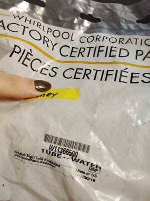 W11366500 New Genuine OEM Whirlpool Refrigerator Water Tubing --(B55 ...