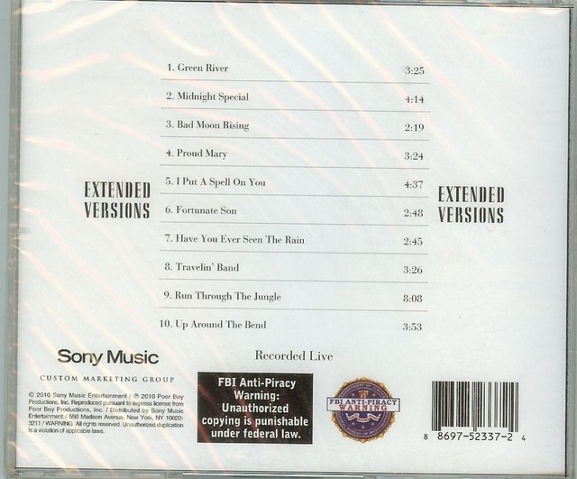 CCR Creedence Clearwater Revisited - Extended Versions CD USA 2010 Sony ...