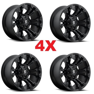 FUEL BLACK VAPOR WHEELS RIMS D56018909850 FITS SIERRA SILVERADO RAM ...