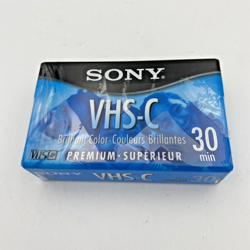 Sony VHS-C Color Camcorder Tapes 30 Min ~ TC-30VHGL ~ Premium Brilliant ...
