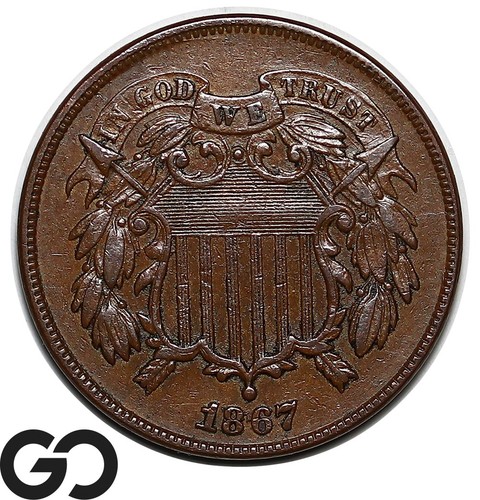 1867 Two Cent Piece, AU Semi-Better Date, AU Wholesale Bids: 75 | eBay