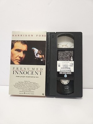 Presumed Innocent (1990, VHS) Harrison Ford Crime Drama Warner Home ...