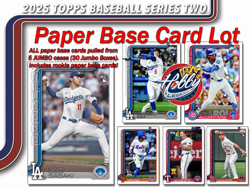 2025 Topps SERIES 2 - 5 JUMBO Case Lot of PAPER BASE CARDS, Unsorted #5 ...