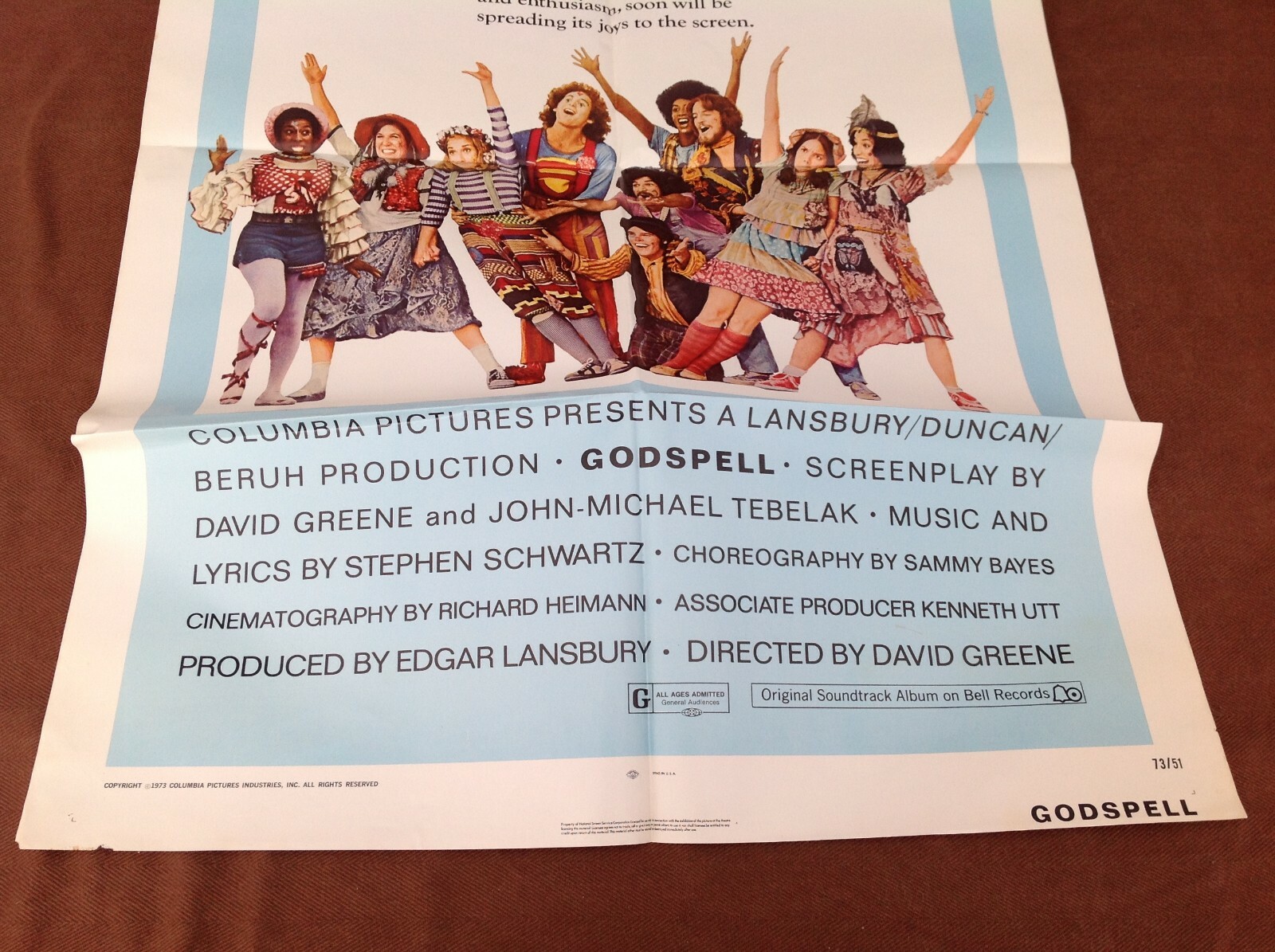 1973 Godspell Original Movie House Full Sheet Poster | eBay