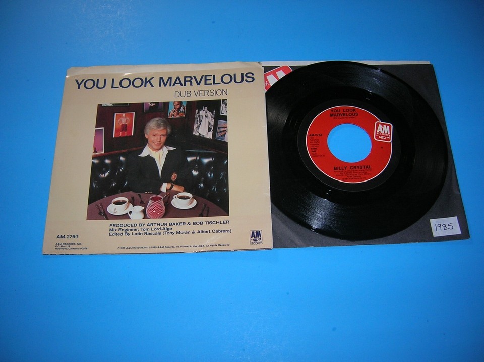 Novelty 45 & Picture Sleeve - Billy Crystal - You Look Marvelous - 1985 ...